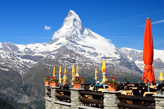ZERMATT – JUNE 26: Beautiful weather invites visitors on the sun ...